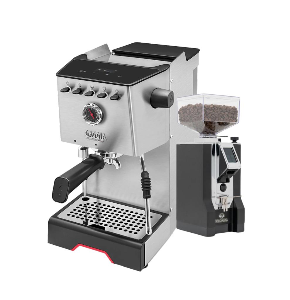 Gaggia Classic Pro & Eureka Magnifico Coffee Grinder - White Bundle ...
